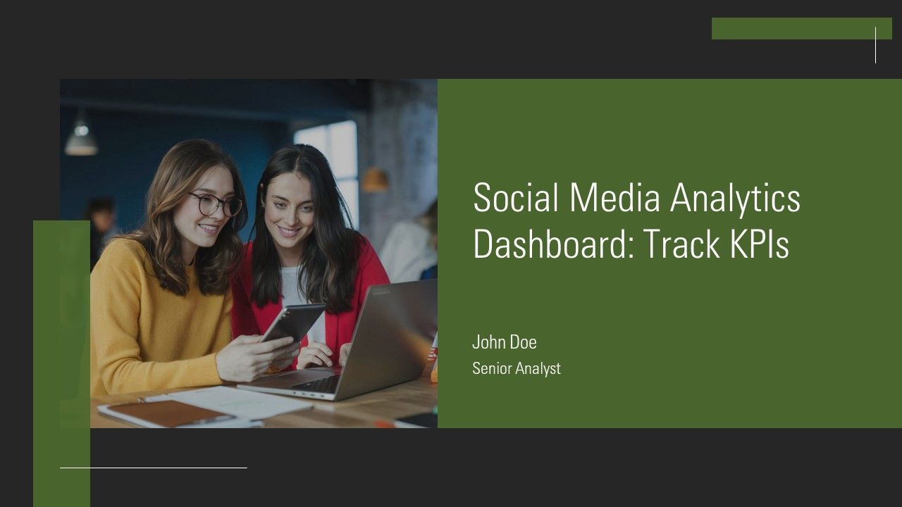 Social Media Analytics Dashboard Track Kpis PPT Summary AT