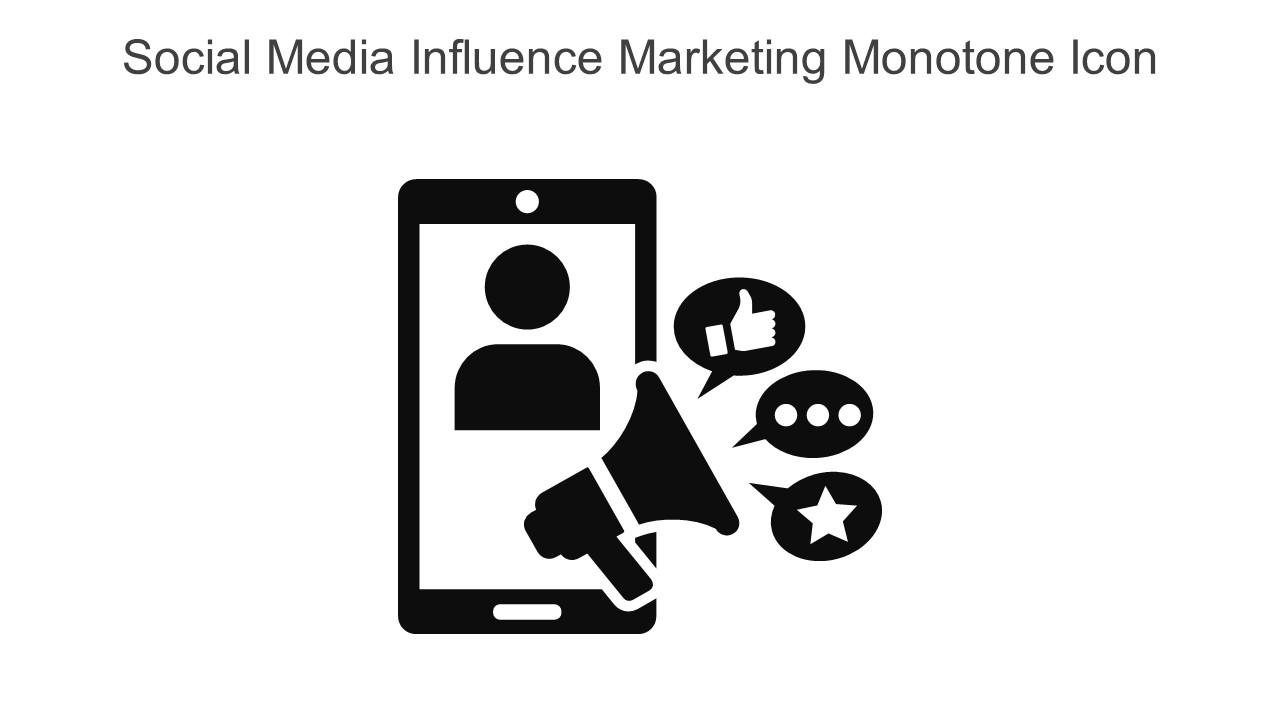 Social Media Influence Marketing Monotone Icon In Powerpoint Pptx Png And Editable Eps Format ...