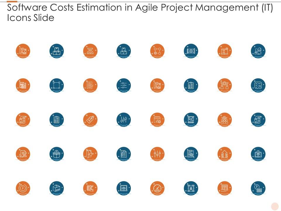 Software Costs Estimation In Agile Project Management It Icons Slide Presentation Graphics