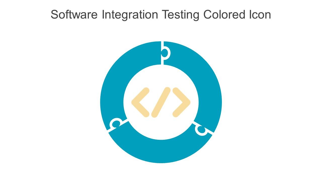 Software Integration Testing Colored Icon In Powerpoint Pptx Png And