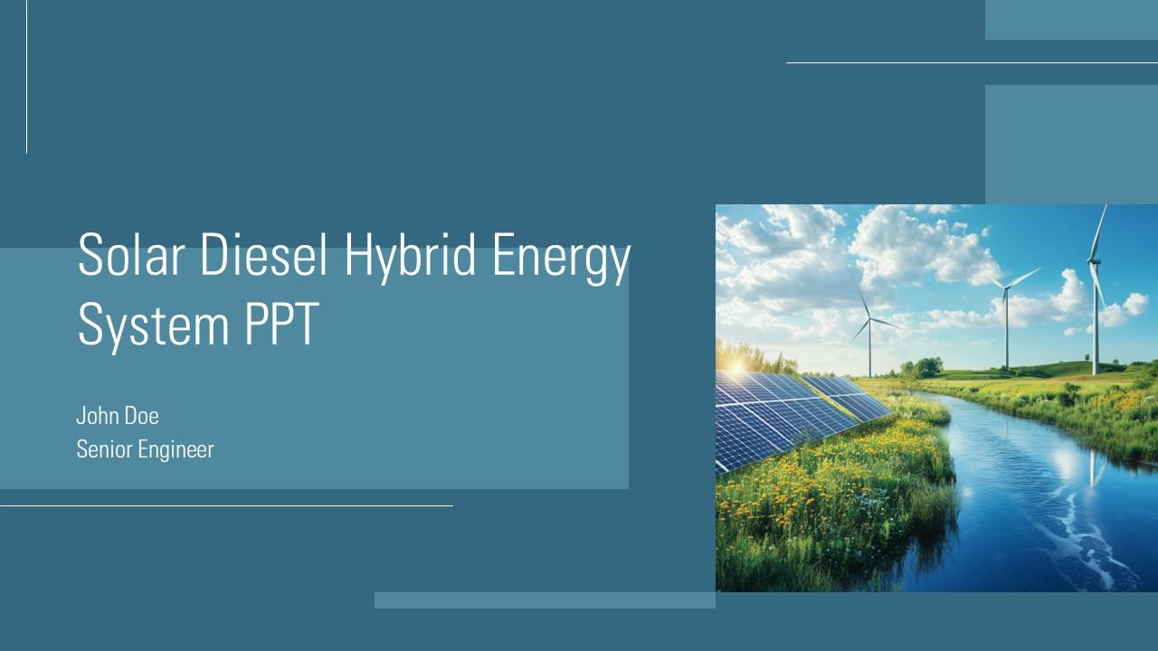 Solar Diesel Hybrid Energy System PPT Example ACP