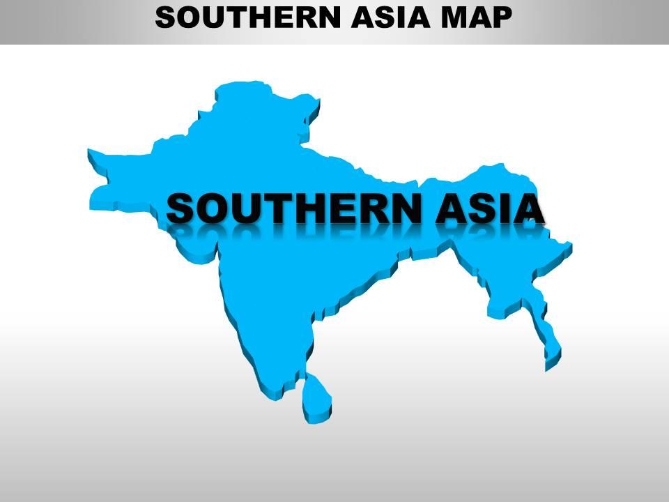 South Asia Continents PowerPoint maps | PowerPoint Slide Images | PPT ...
