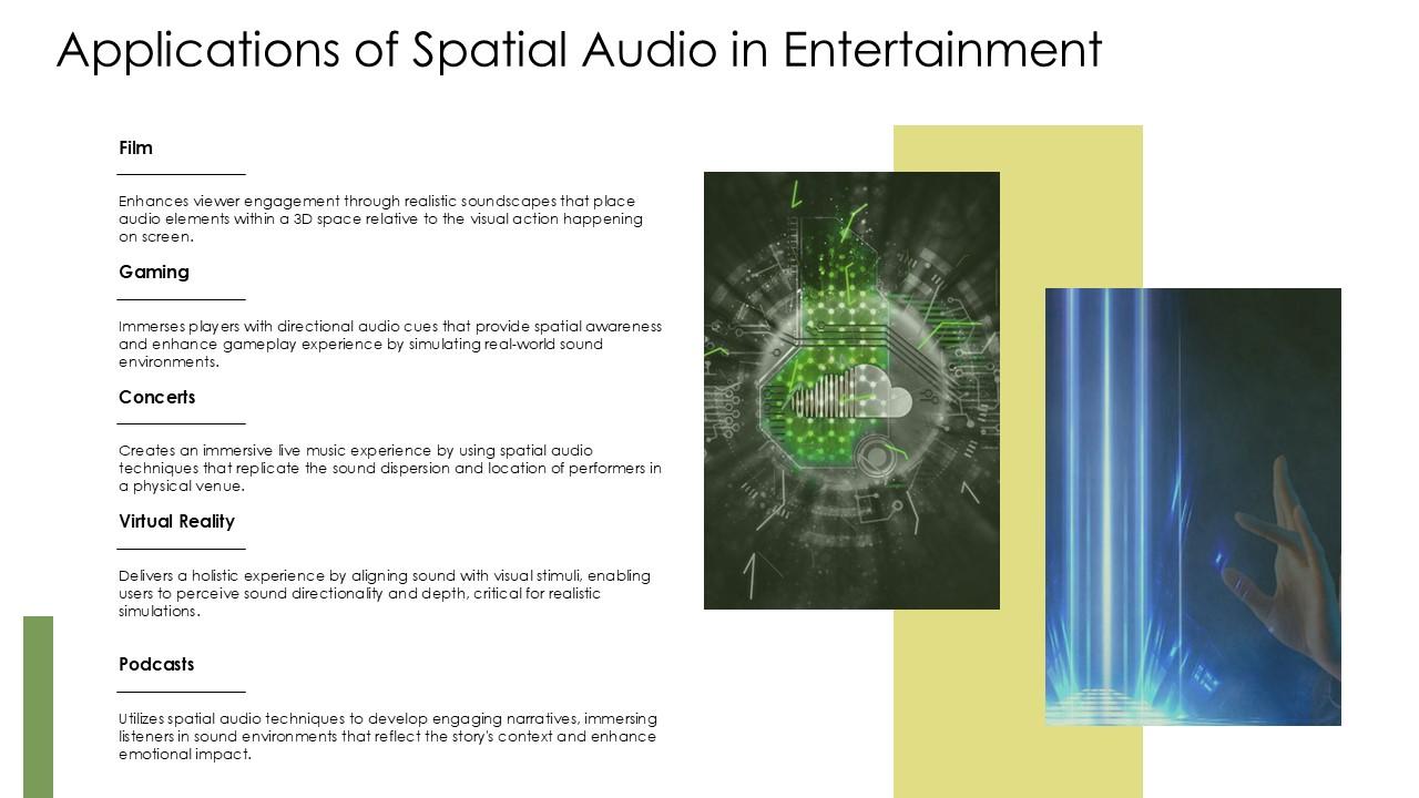 Spatial Audio Immersive Sound Technology PPT Template ST AI PPT Slide
