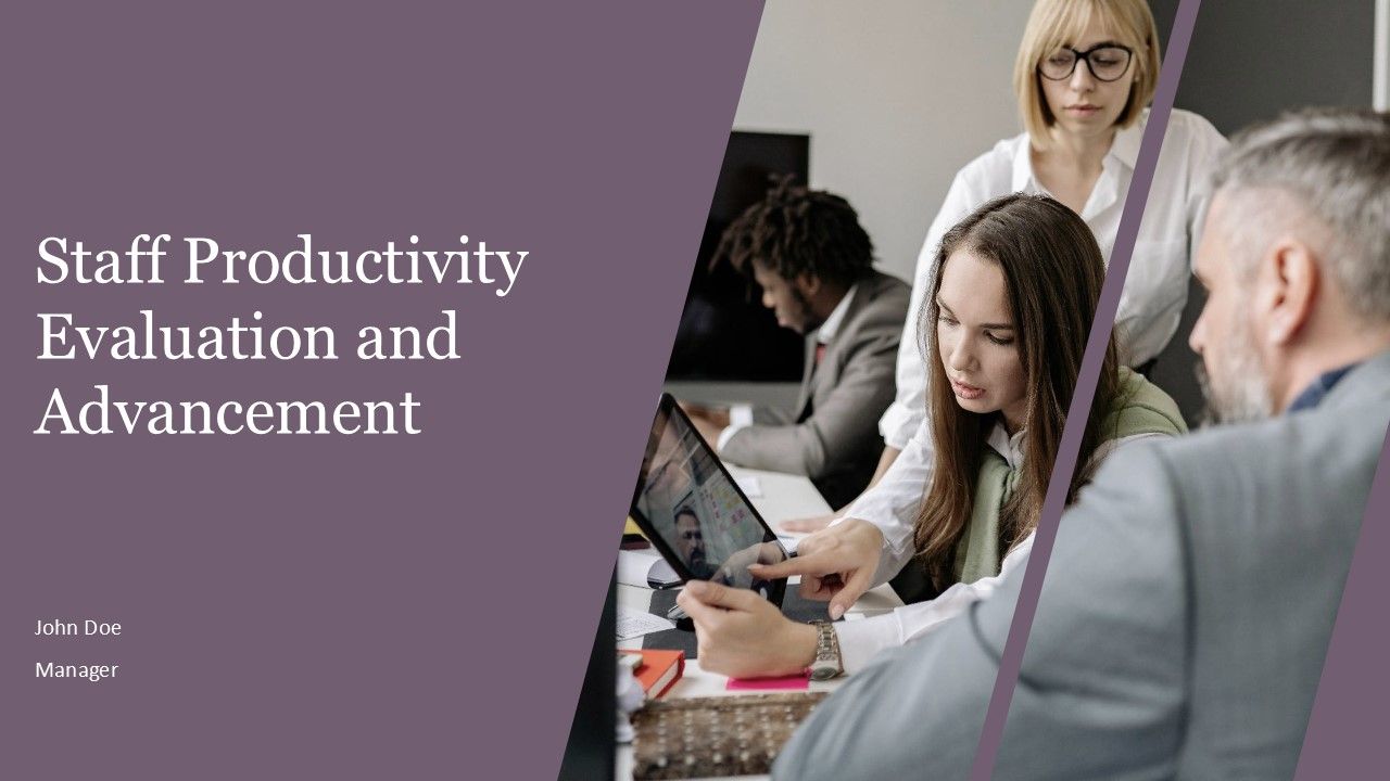 Staff Productivity Evaluation And Advancement PPT Example ST AI