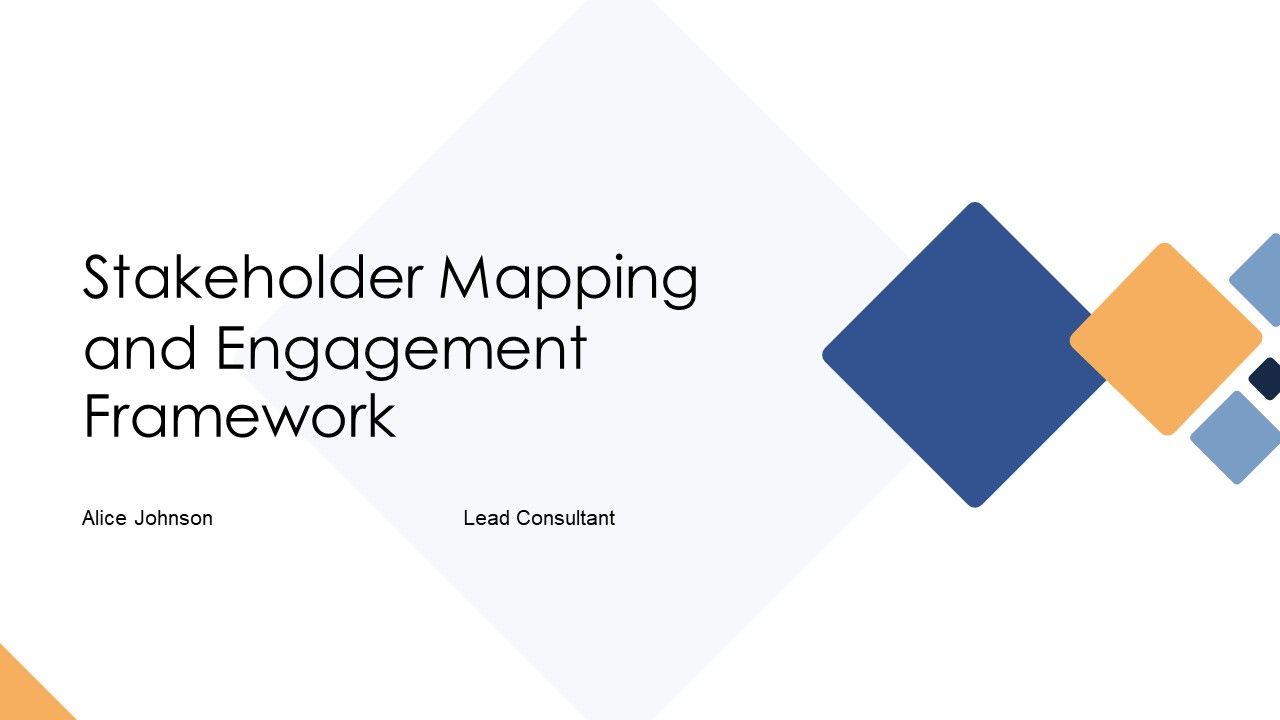 Stakeholder Mapping And Engagement Framework PPT Outline AT