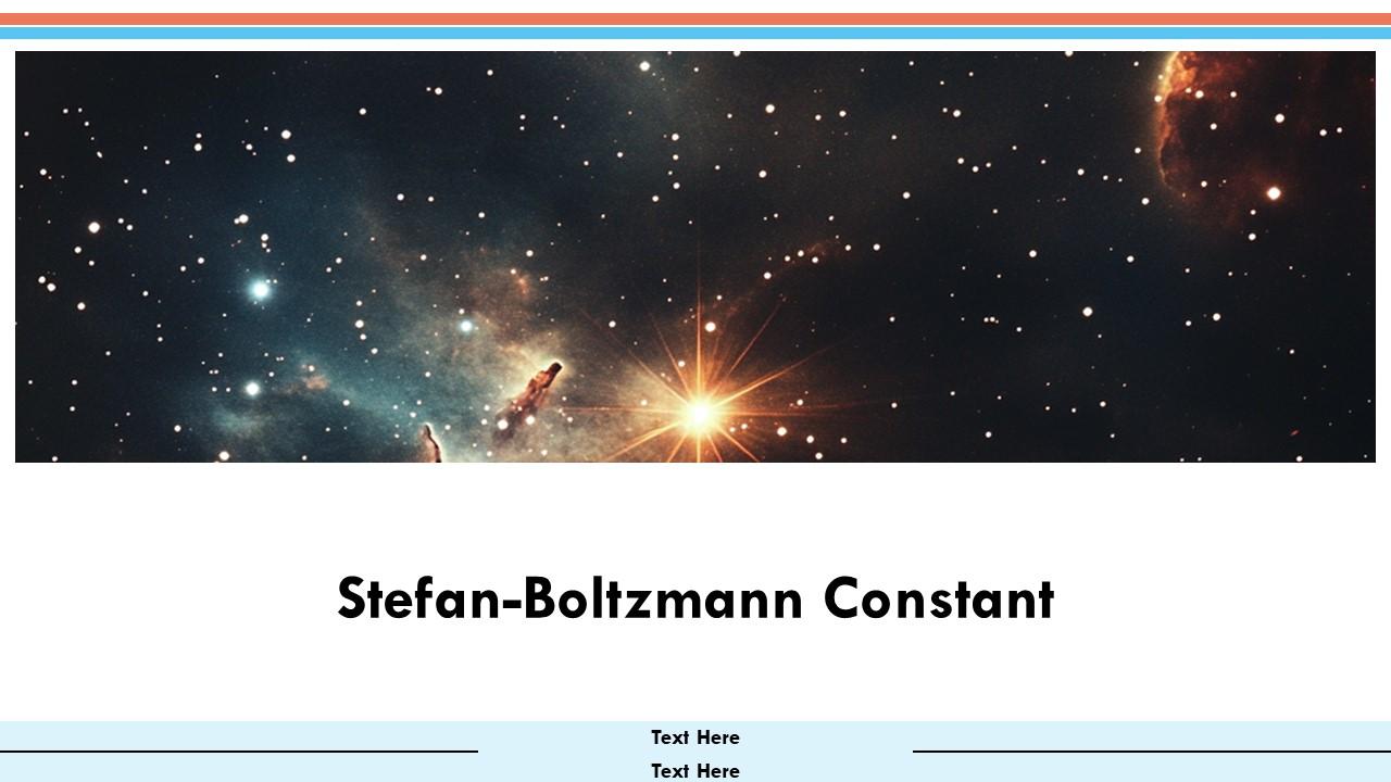 Stefan Boltzmann Constant PPT Summary ACP PPT PowerPoint