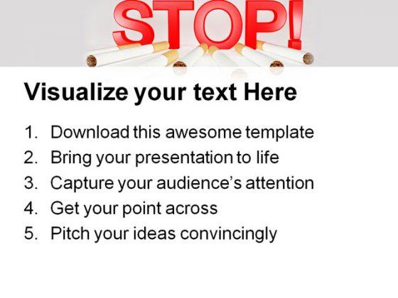 Stop Smoking Health PowerPoint Templates And PowerPoint Backgrounds ...