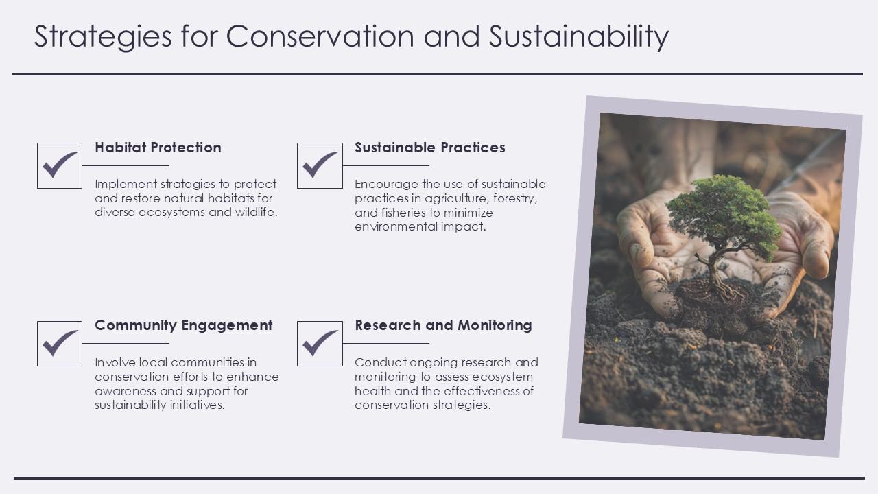 Strategies For Conservation And Sustainability Ecological Selection PPT ...