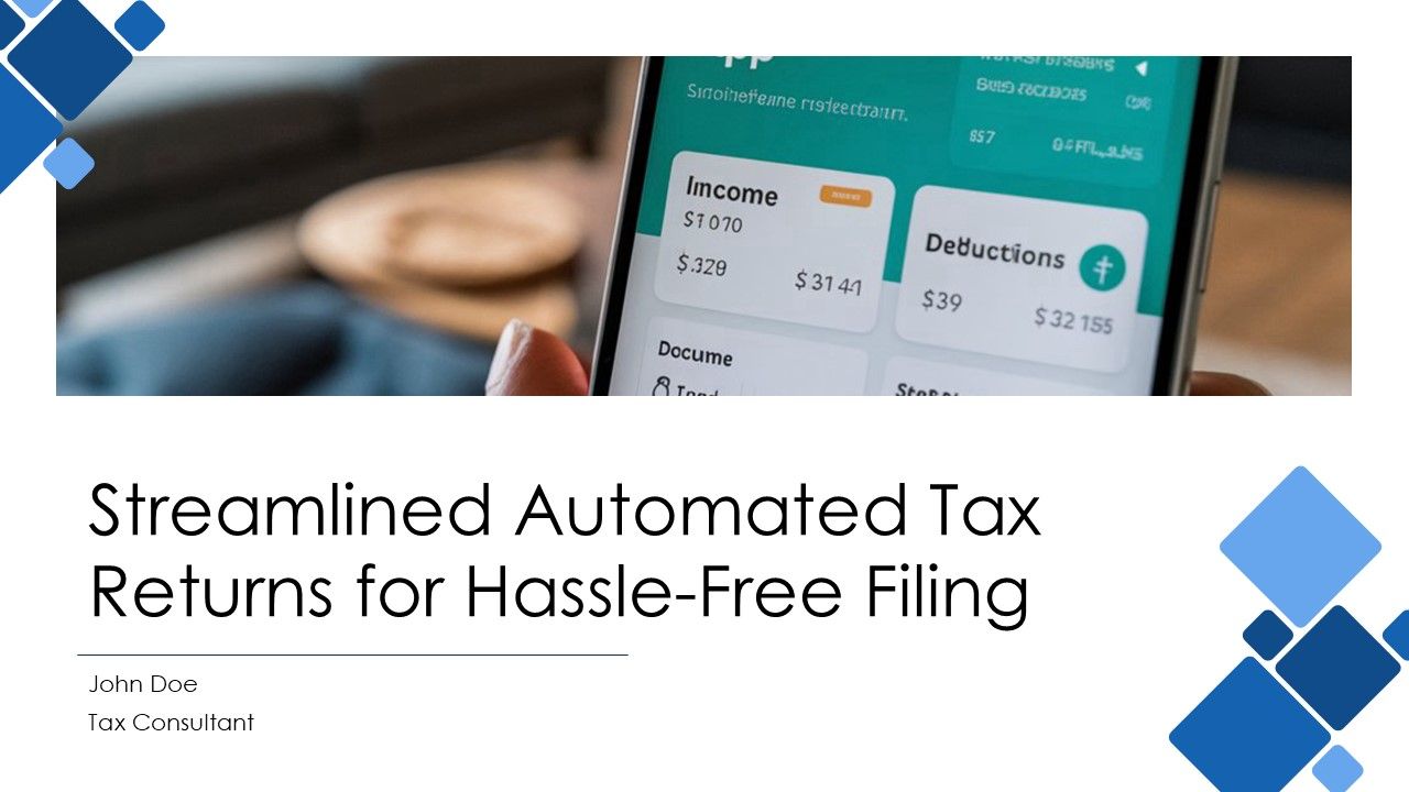 Streamlined Automated Tax Returns For Hassle Free Filing PPT Template ST AI