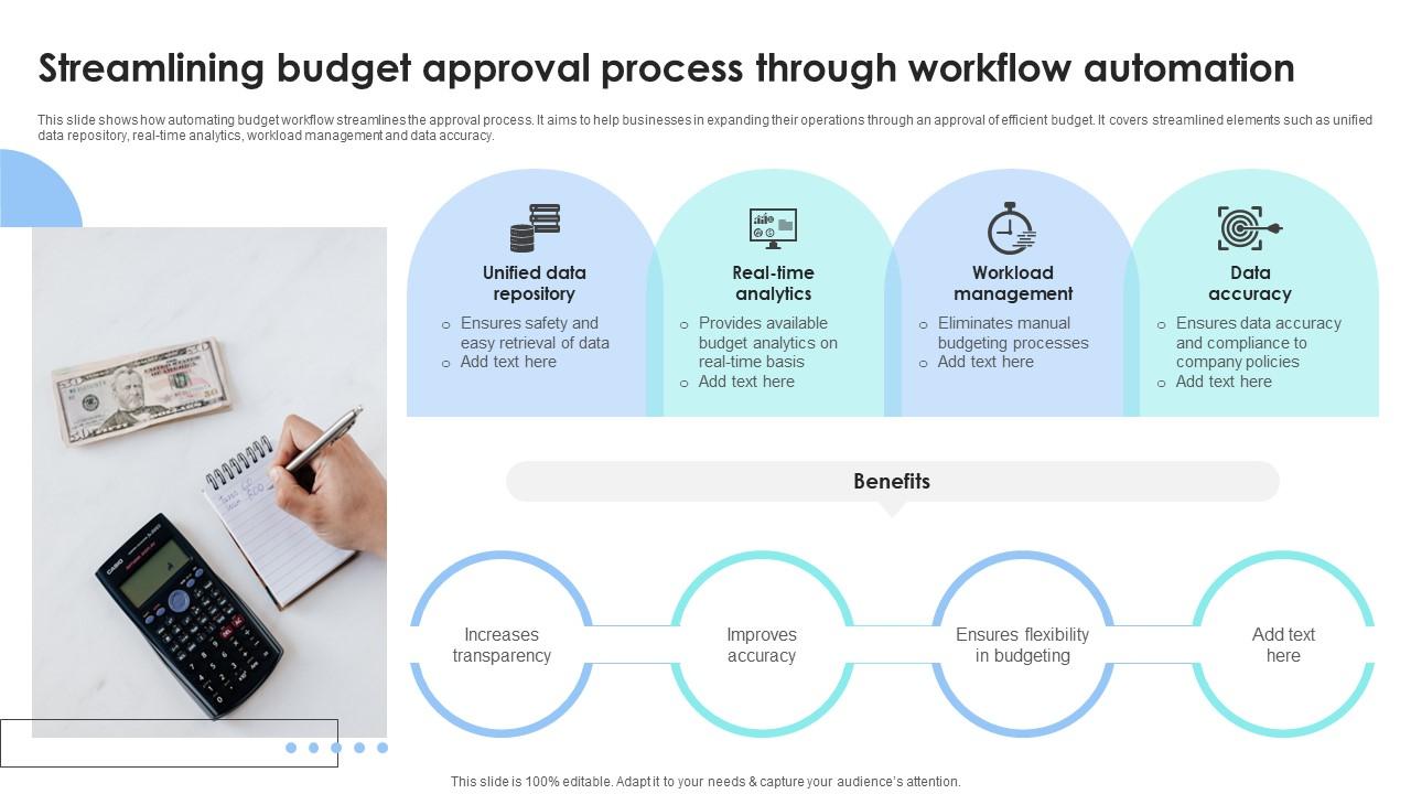 Streamlining Budget Approval Process Through Workflow Automation PPT Sample Streamlining Budget Approval Process Through Workflow Automation PPT Sample