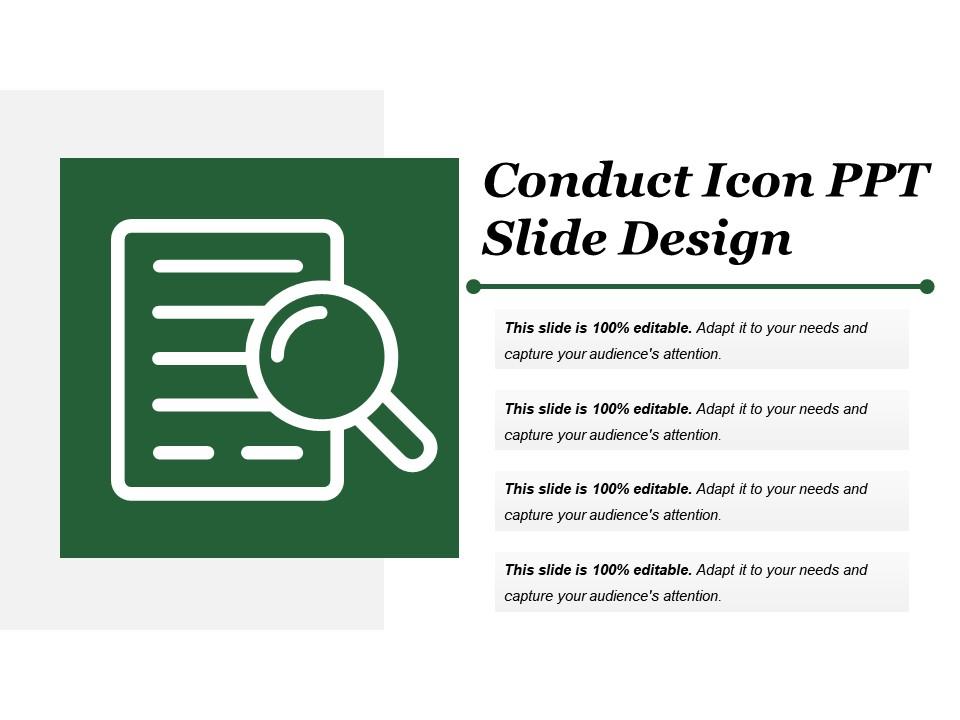 Structure Conduct Performance Icons Powerpoint Slide Images Ppt