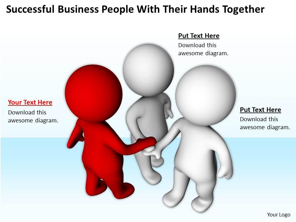 Successful Business People With Their Hands Together Ppt Graphics Icons ...