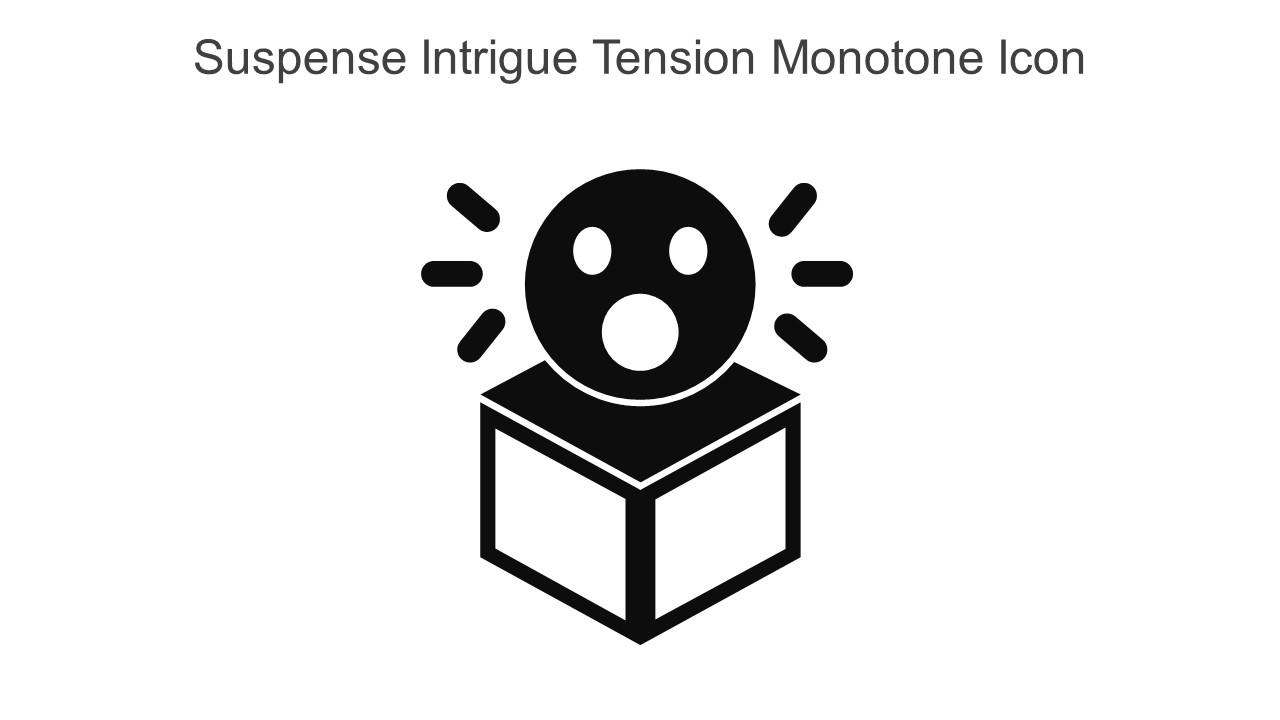 Suspense Intrigue Tension Monotone Icon In Powerpoint Pptx Png And ...