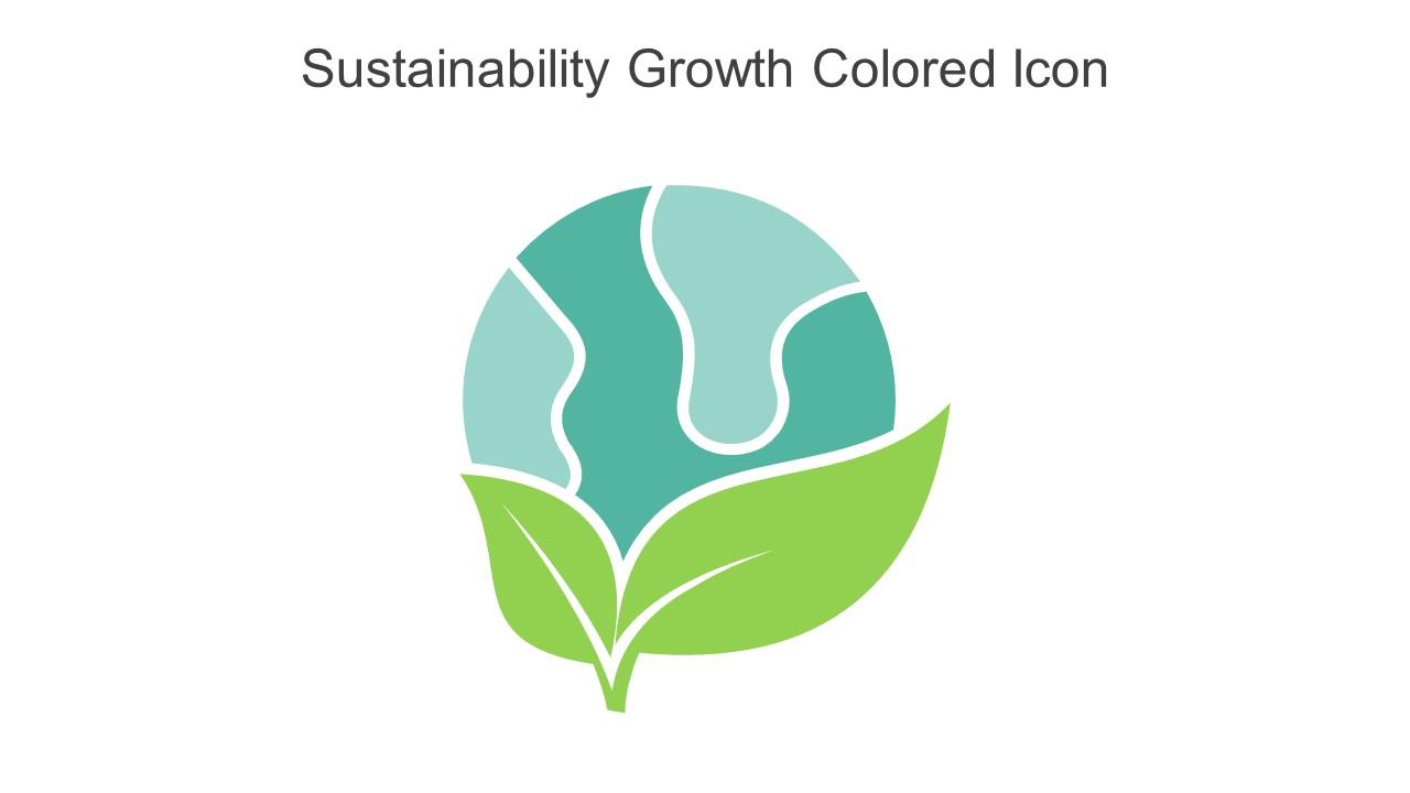 Sustainability Growth Colored Icon In Powerpoint Pptx Png And Editable Eps Format Ppt Sample