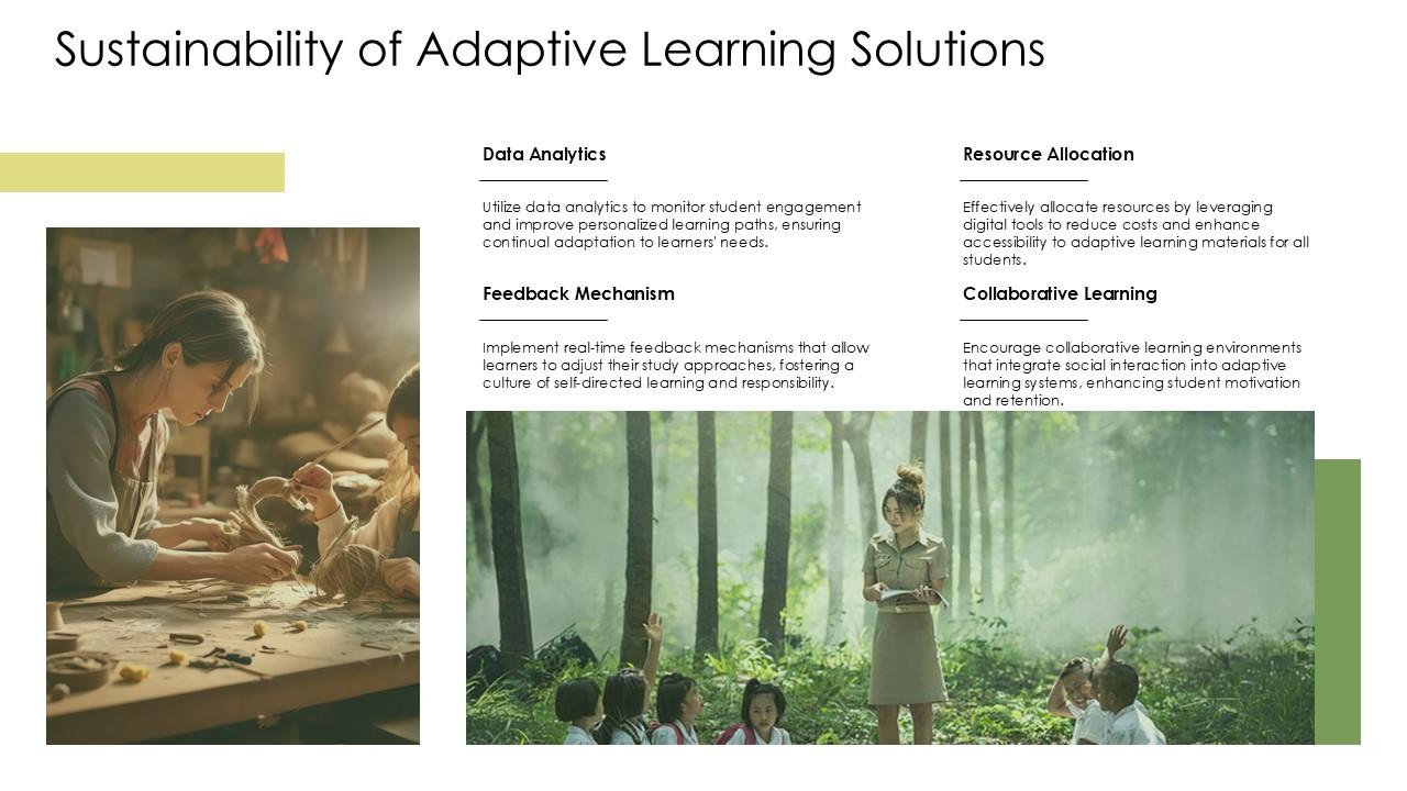 Sustainability Of Adaptive Learning Solutions Adaptive Textbook PPT ...