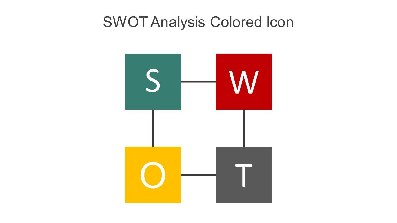 Swot Analysis Colored Icon In Powerpoint Pptx Png And Editable Eps