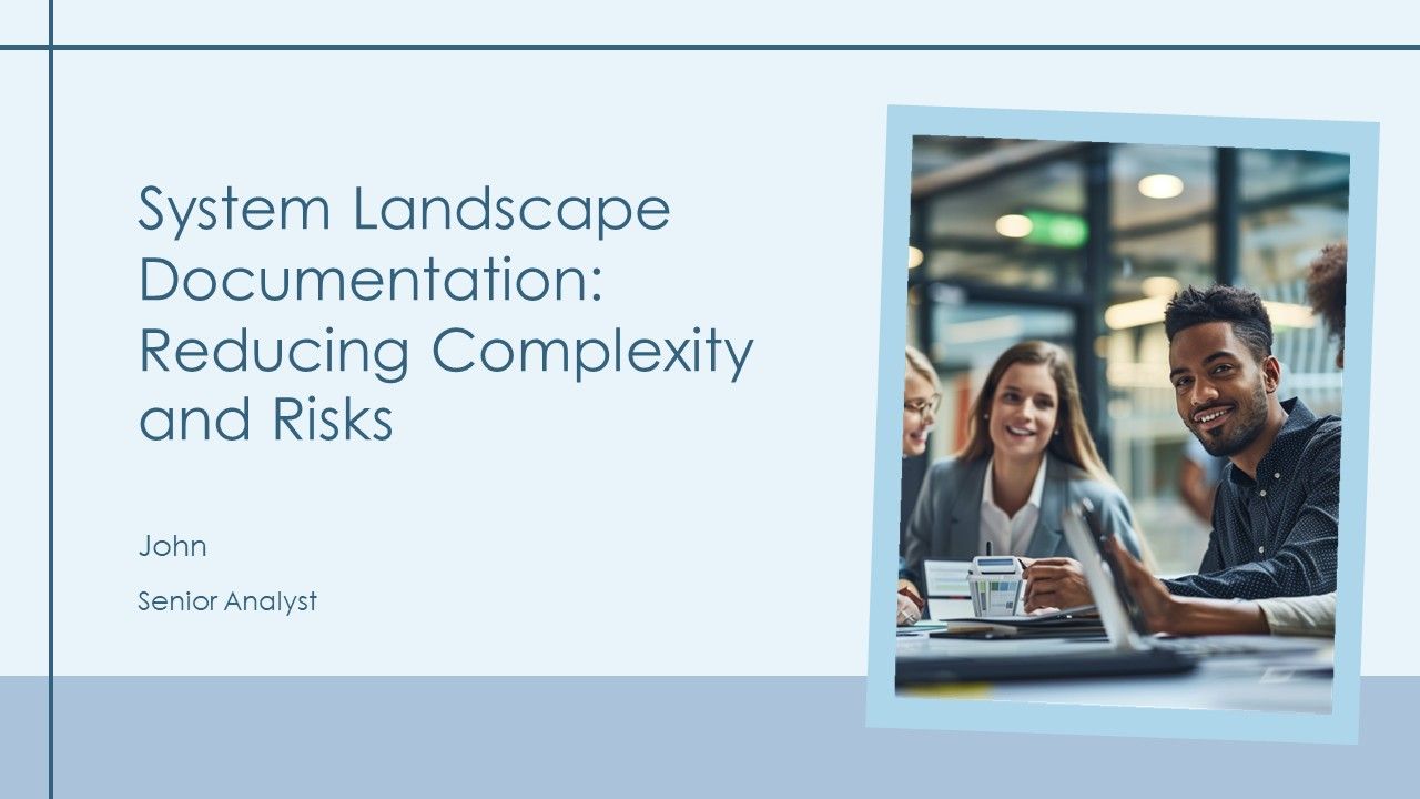 System Landscape Documentation Reducing Complexity And Risks PPT Outline AT