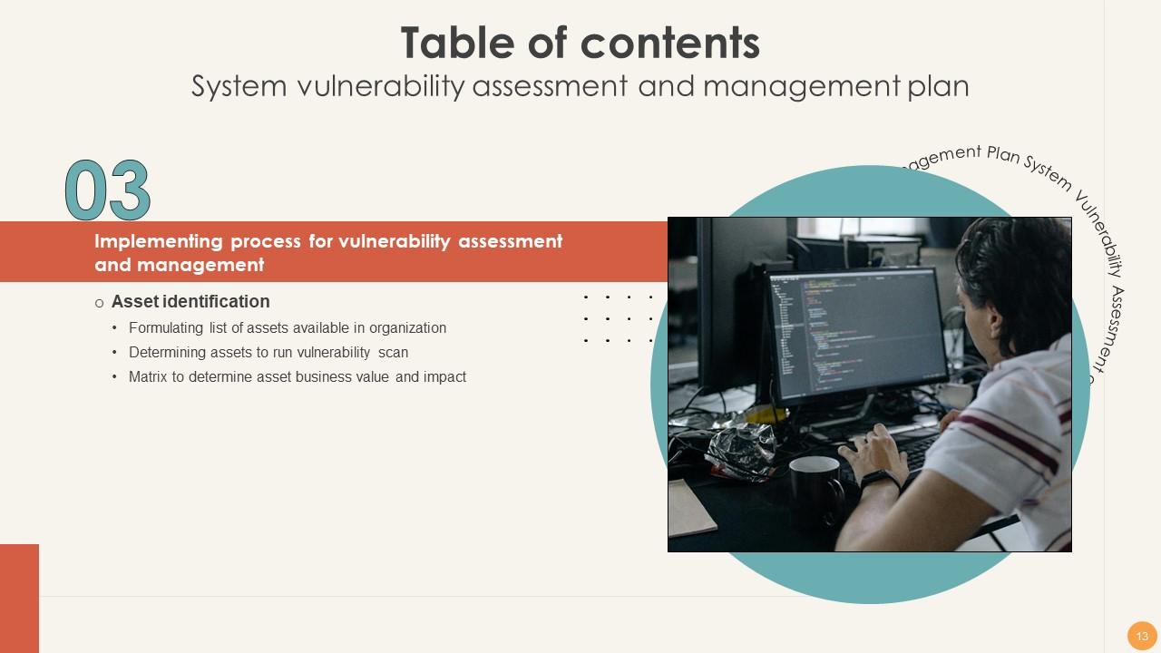 System Vulnerability Assessment And Management Plan Cybersecurity CD ...