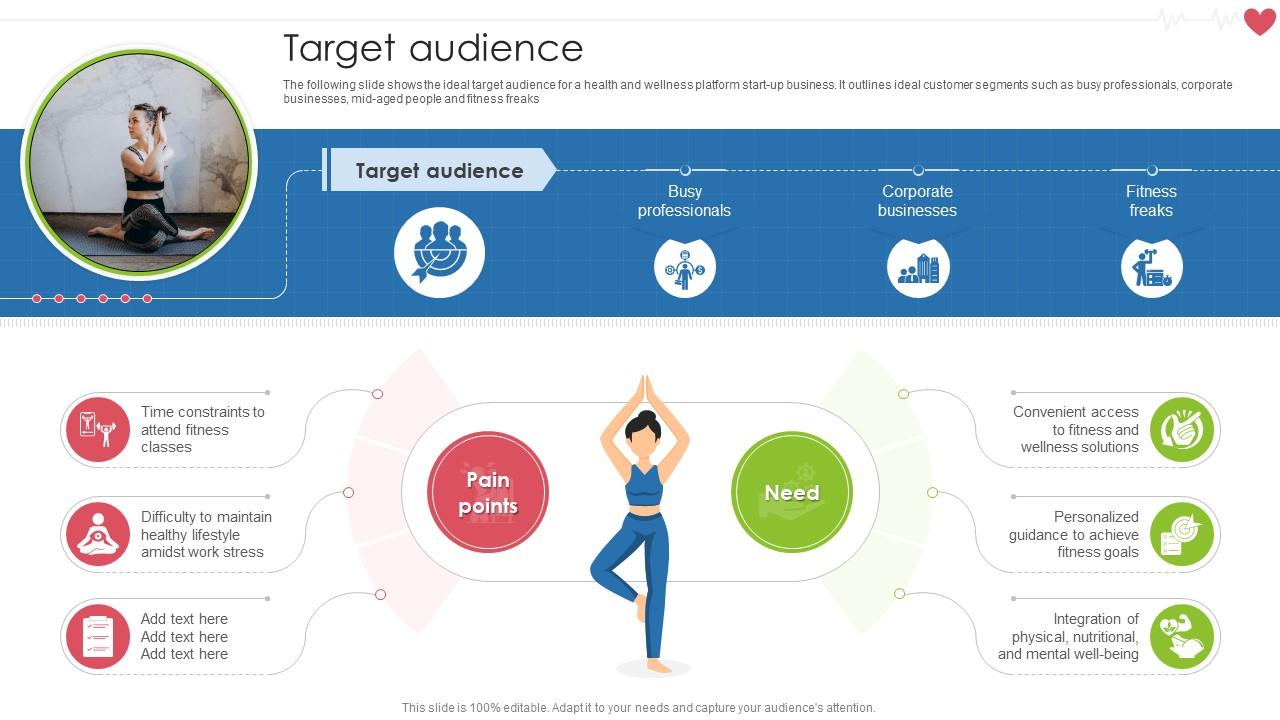 Target Audience Fitness And Wellness Startup Go To Market Strategy GTM ...