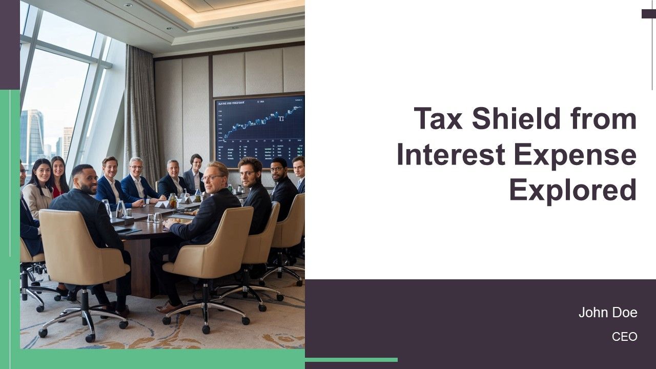 Tax Shield From Interest Expense Explored PPT Summary AT