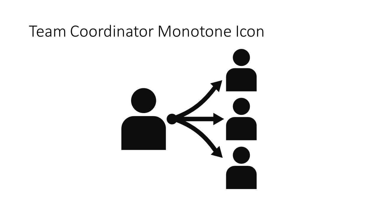 Team Coordinator Monotone Icon In Powerpoint Pptx Png And Editable Eps Format PPT PowerPoint