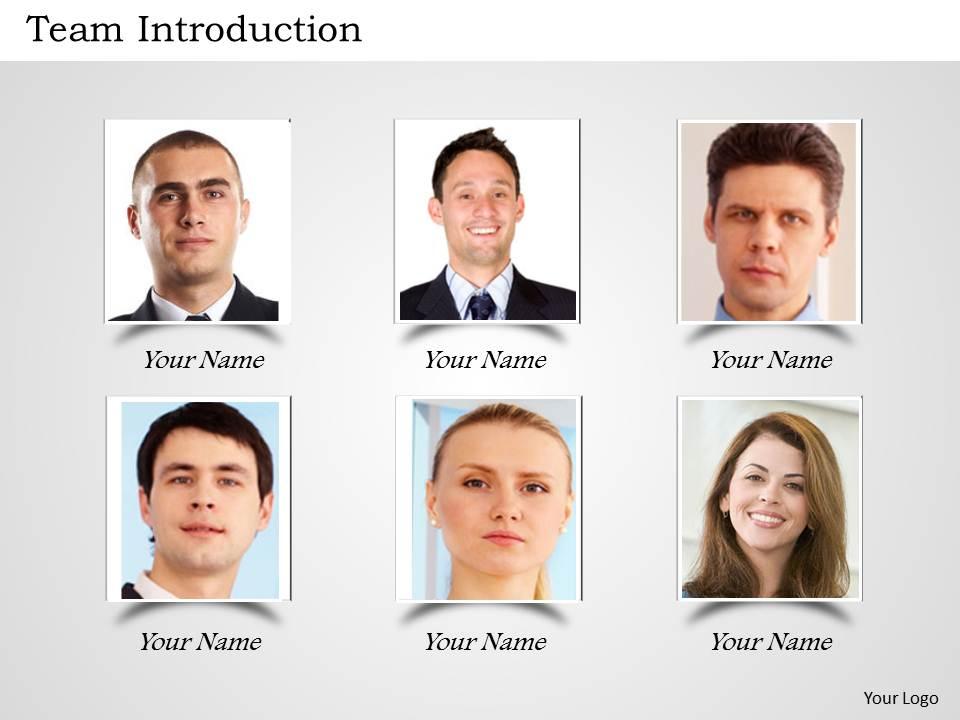 Team Introduction With Individual Information 0114 | PowerPoint Shapes ...