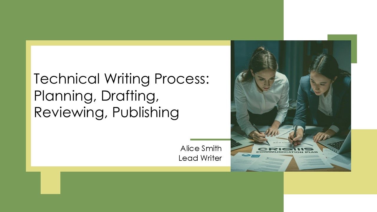Technical Writing Process Planning Drafting Reviewing Publishing PPT ...