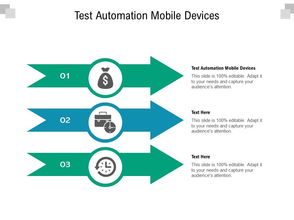 Test Automation Mobile Devices Ppt Powerpoint Presentation File Master
