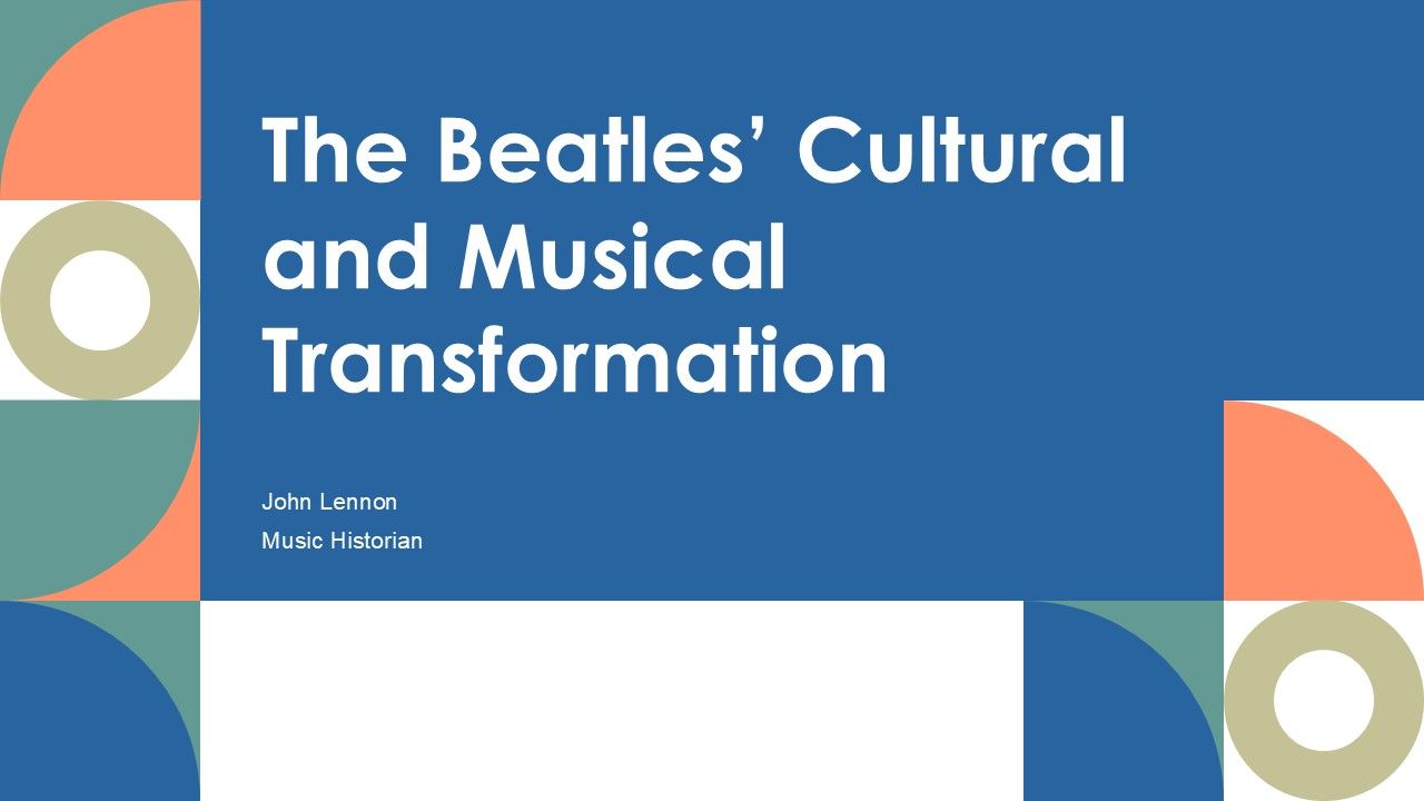 The Beatles Cultural And Musical Transformation PPT Template On ...
