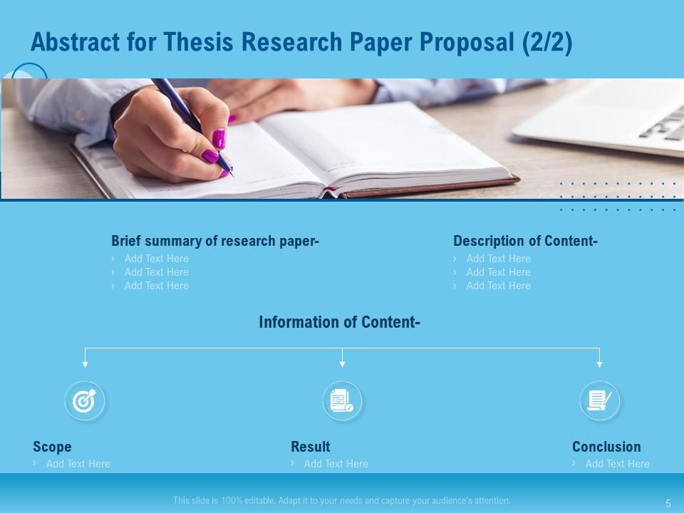 Thesis research paper proposal powerpoint presentation slides | Presentation Graphics ...