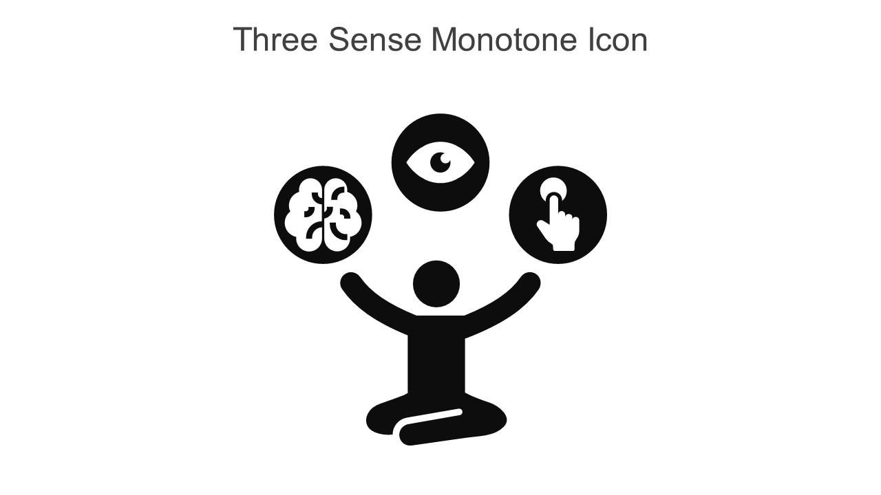 Three Sense Monotone Icon In Powerpoint Pptx Png And Editable Eps ...