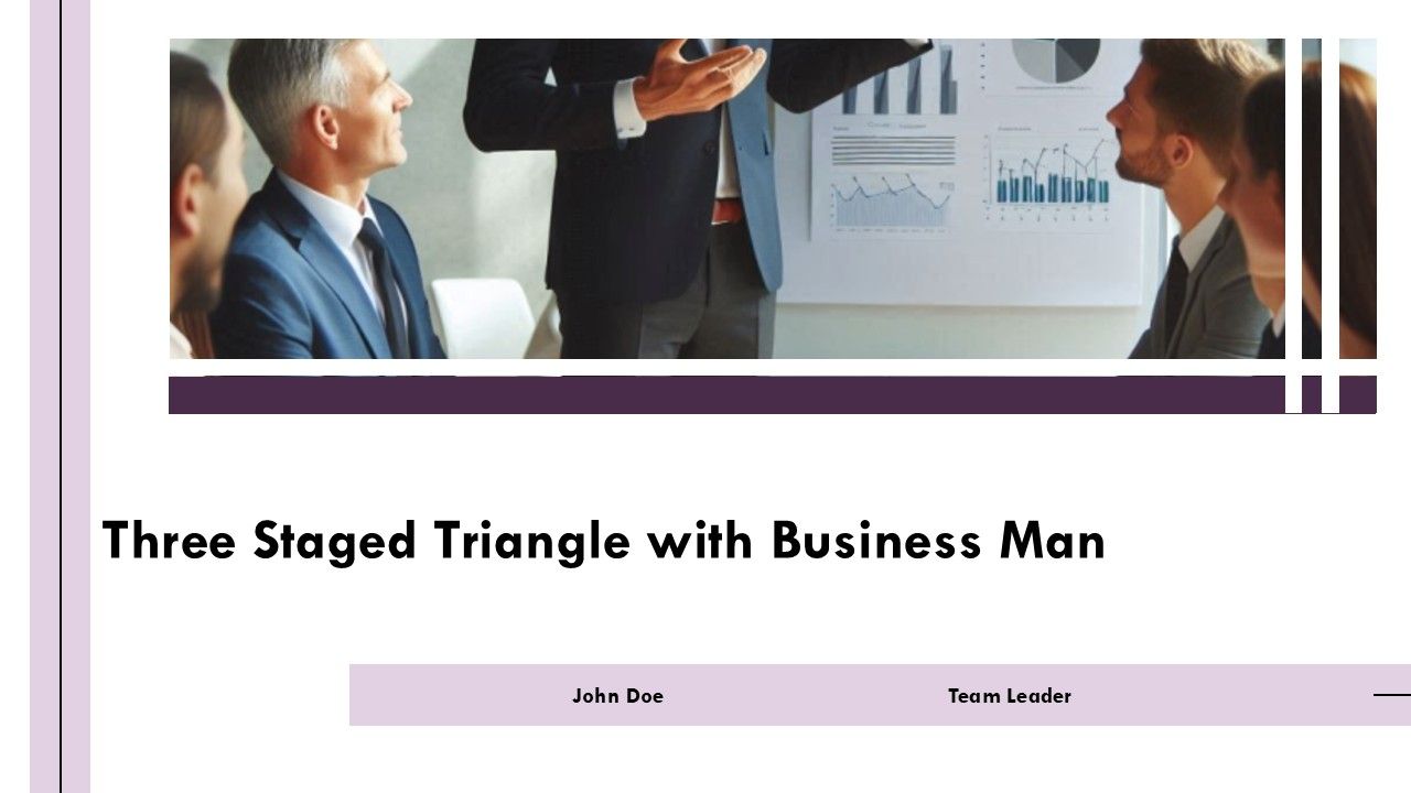 Three Staged Triangle With Business Man PPT Guidelines AT