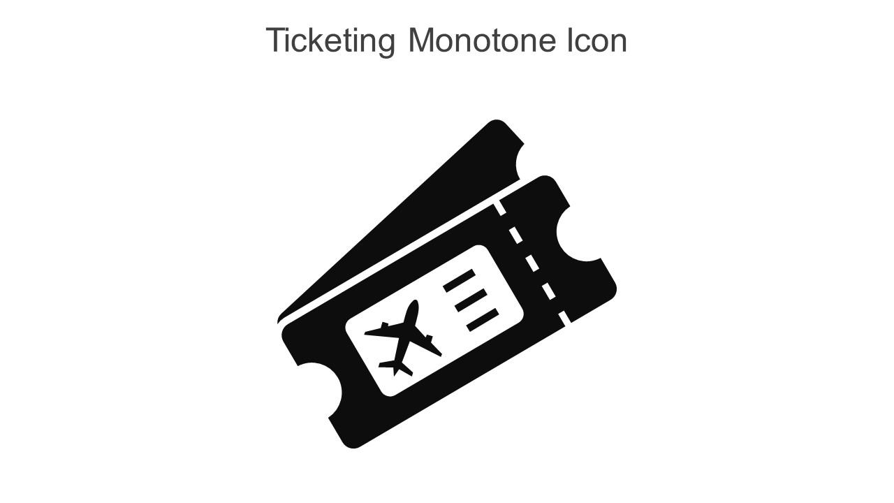 Ticketing Monotone Icon In Powerpoint Pptx Png And Editable Eps Format ...
