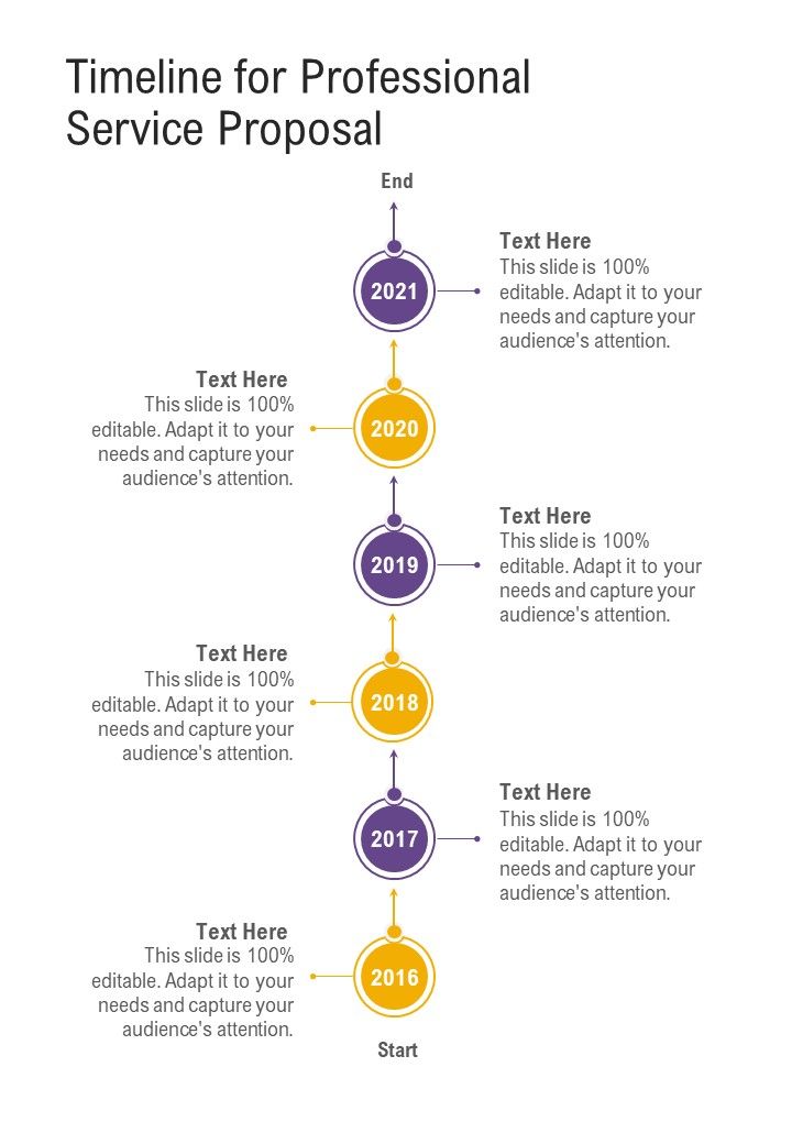 Timeline For Professional Service Proposal One Pager Sample Example Document | Presentation ...
