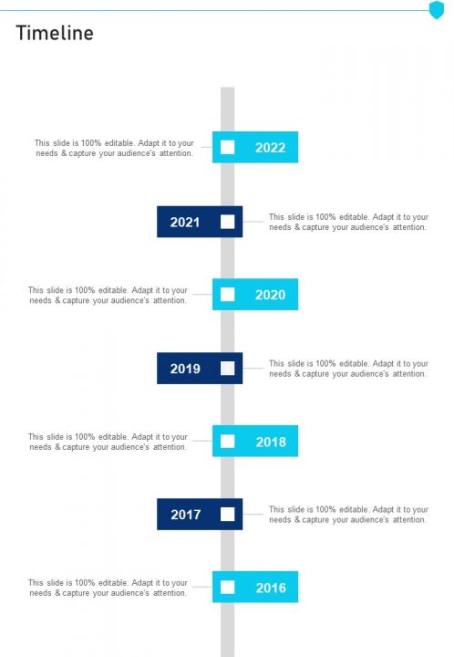 Timeline Security System Proposal One Pager Sample Example Document | Presentation Graphics ...