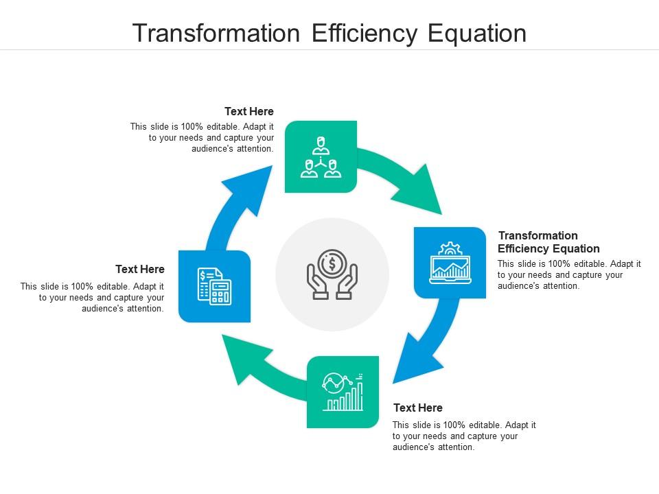 Transformation Efficiency Equation Ppt Powerpoint Presentation Portfolio Gridlines Cpb ...