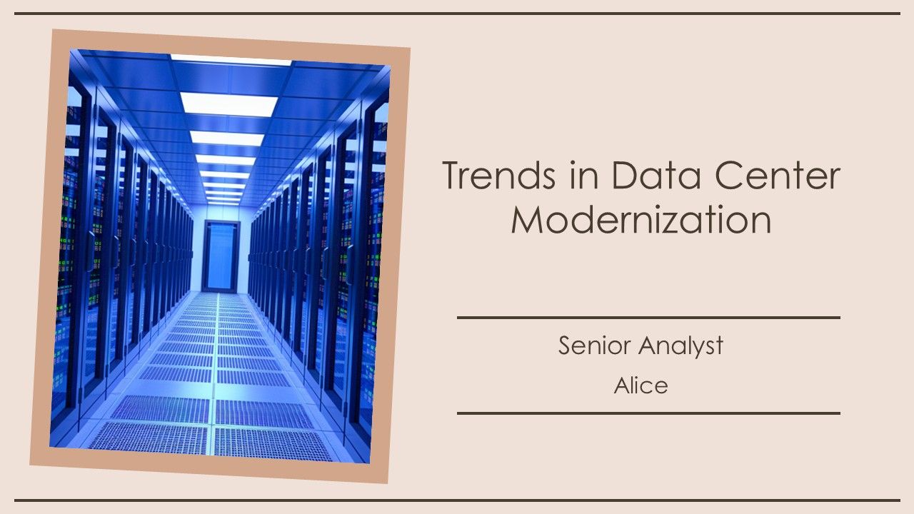 Trends In Data Center Modernization PPT Guidelines AT