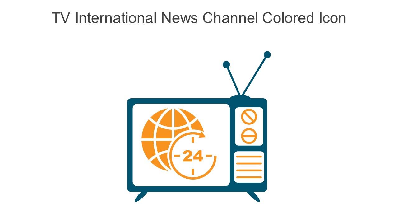 Tv International News Channel Colored Icon In Powerpoint Pptx Png And Editable Eps Format PPT ...
