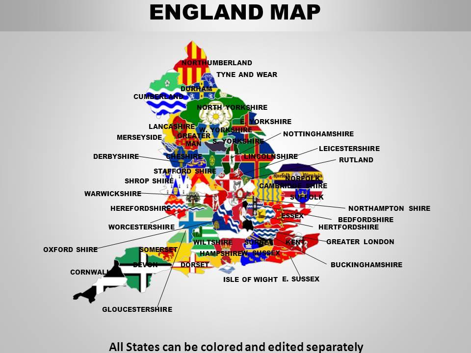 UK England Country Powerpoint Maps | PowerPoint Slide Clipart | Example ...