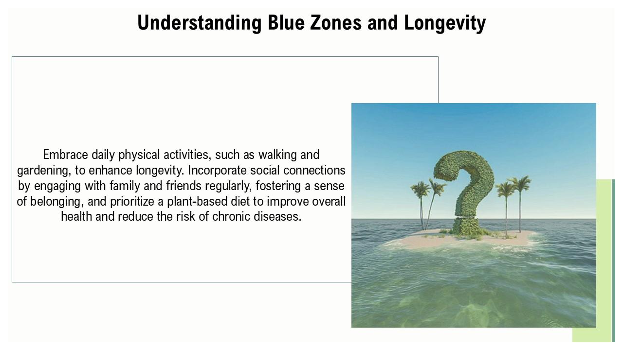 Understanding Blue Zones And Longevity PPT Template ST AI SS PPT Example