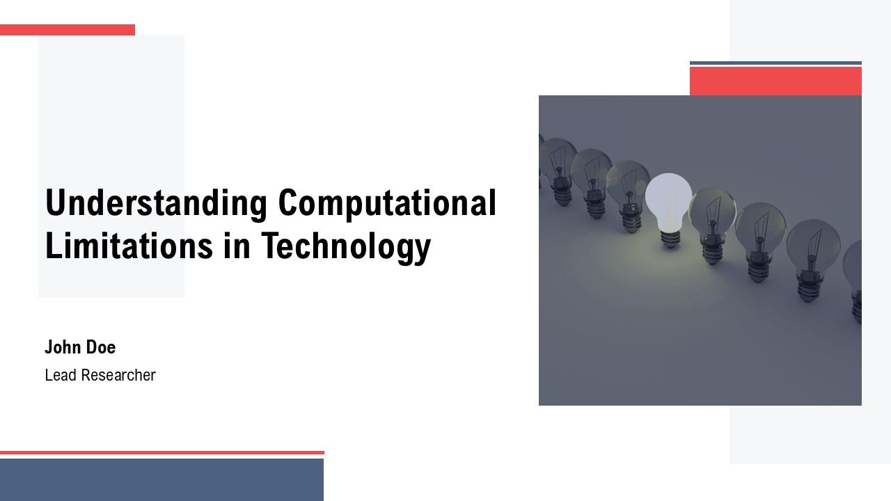Understanding Computational Limitations In Technology PPT Template ST AI