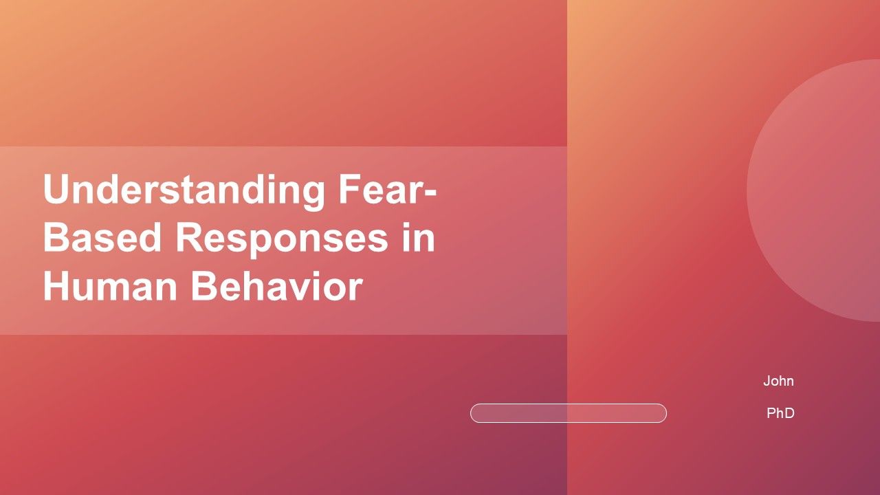 Understanding Fear Based Responses In Human Behavior PPT Example ST AI