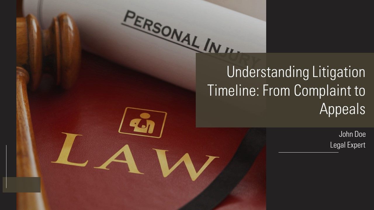 Understanding Litigation Timeline From Complaint To Appeals PPT Outline AT