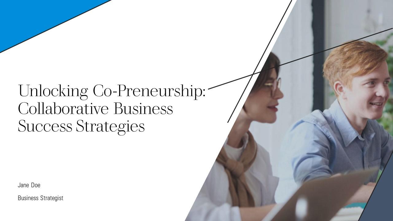 Unlocking Co Preneurship Collaborative Business Success Strategies PPT Slides ST AI PPT PowerPoint