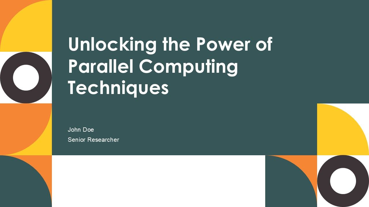 Unlocking The Power Of Parallel Computing Techniques PPT Presentation ST AI