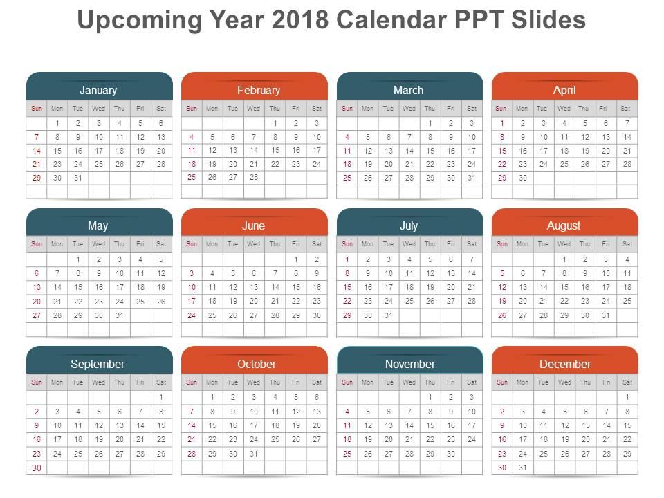 Year Calendar In Powerpoint Ten Free Printable Calendar