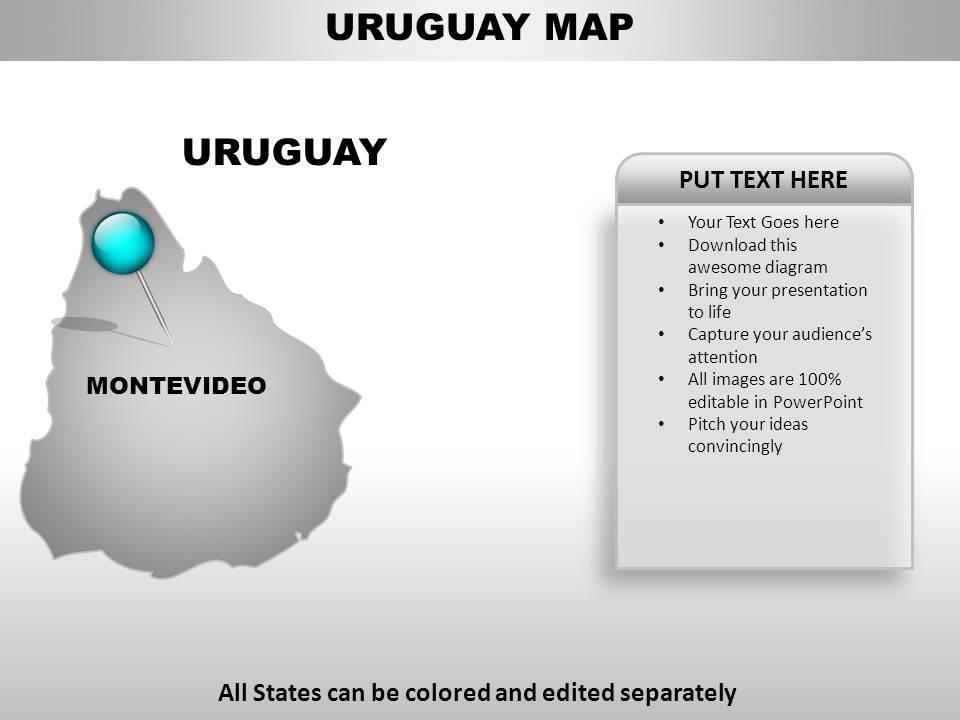 Uruguay Country Powerpoint Maps | Presentation PowerPoint Templates ...