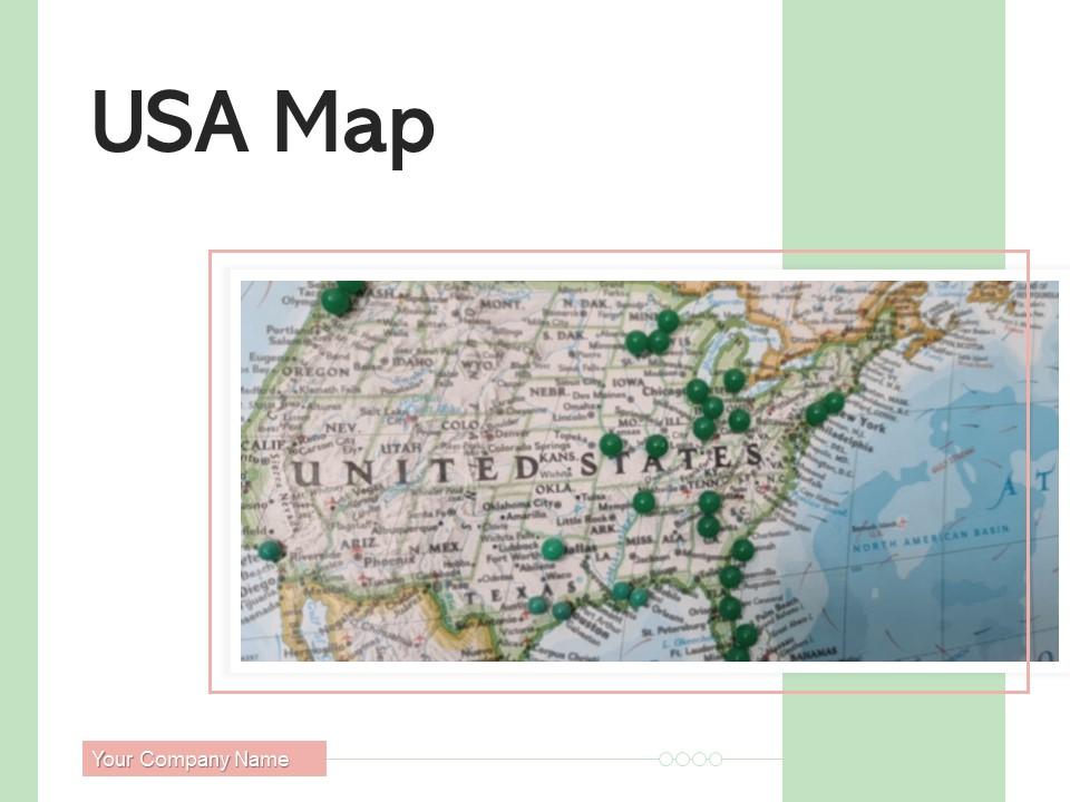 USA Map Digitally Created State Division Locations Percentages ...
