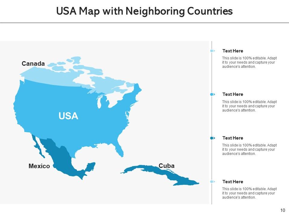USA Map Digitally Created State Division Locations Percentages ...