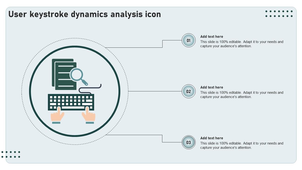 User Keystroke Dynamics Analysis Icon Ppt Presentation Ppt Presentation